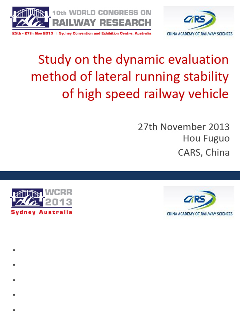 191 - Wei Jin, China Academy of Railway Sciences | PDF | Applied ...