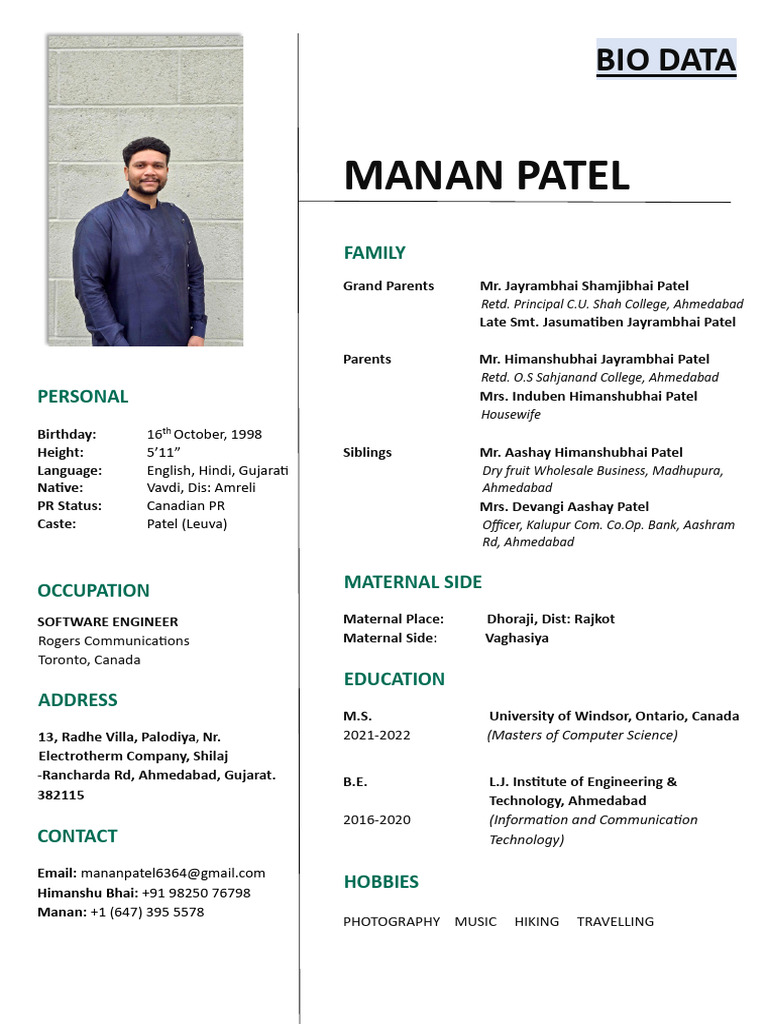 Manan Patel | PDF