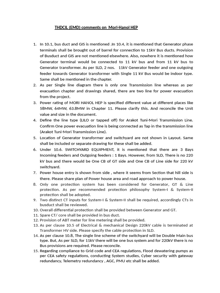 EMD comments on EM chapter | PDF | Electrical Substation | Transformer