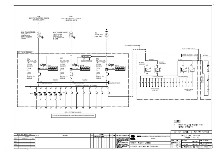 Tce.13583a-El-4001-Au-40001 (SLD SH 3 of 4) 1 | PDF | Electrical ...