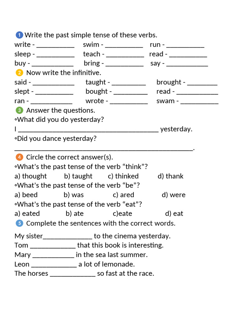 past-simple-reading-comprehension-exercises_80811 | PDF | Semantic ...