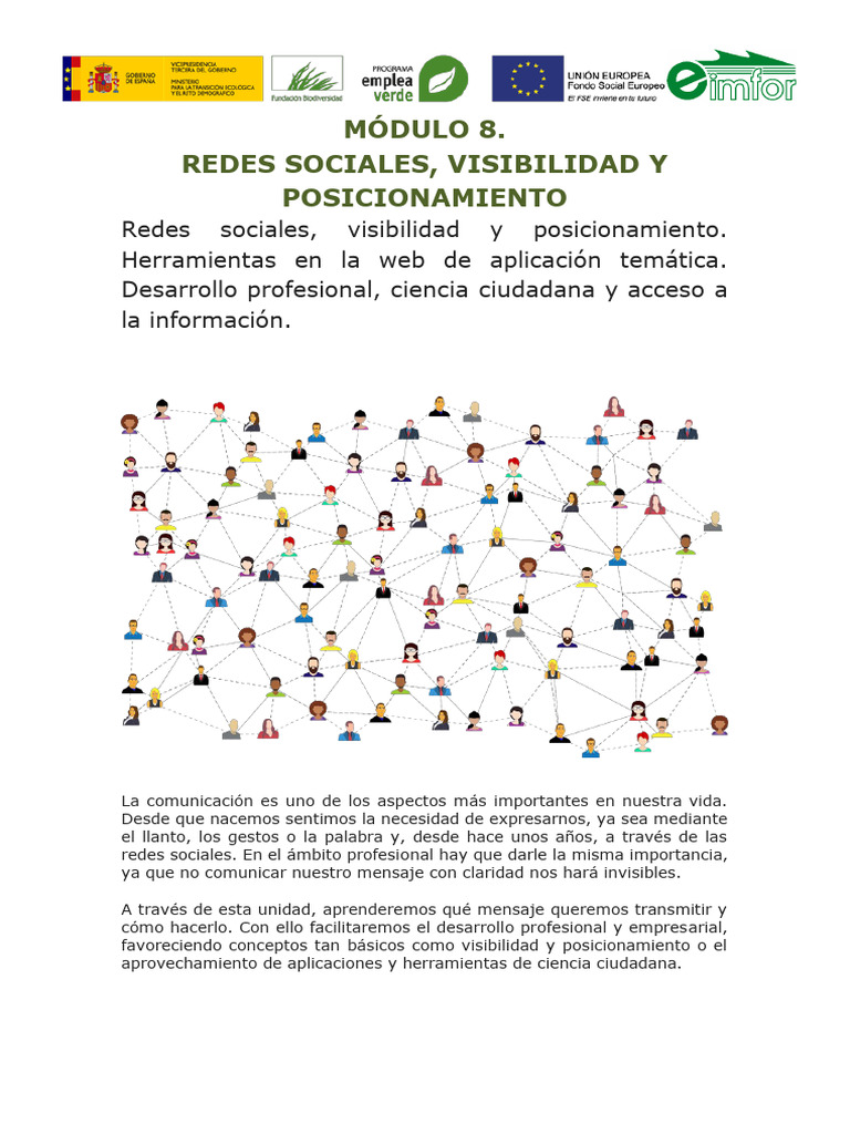 Redes Sociales y Posicionamiento Profesional | PDF | Posicionamiento en ...