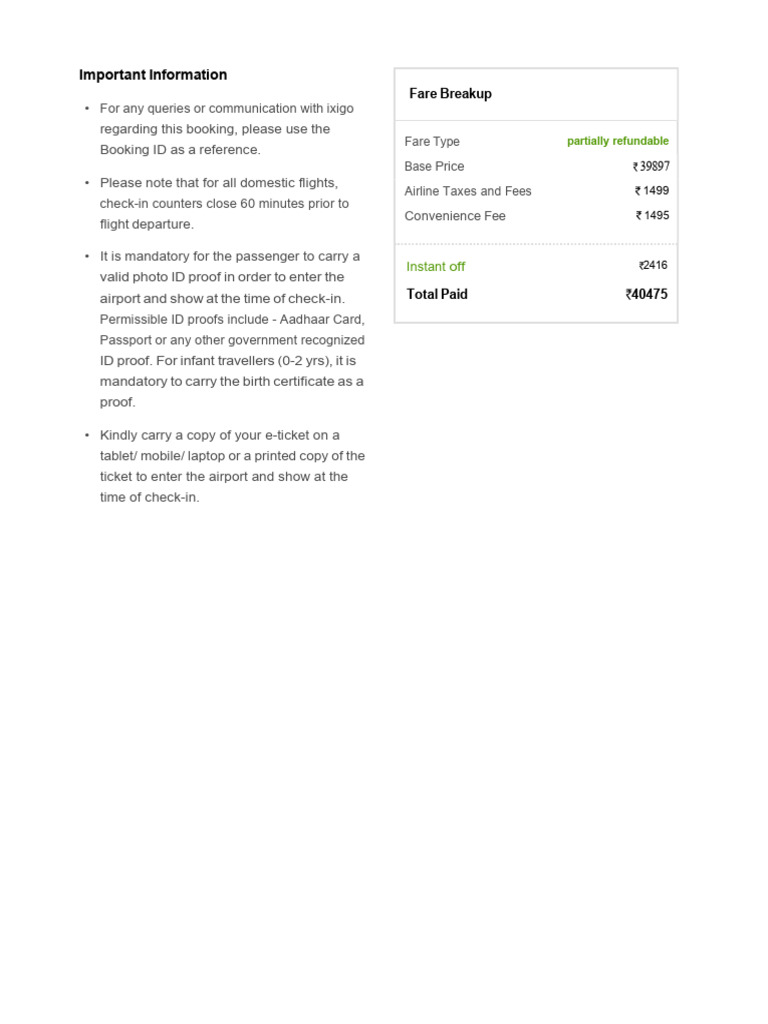 Essential Flight Booking Guidelines | PDF