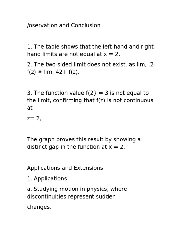 Observation and Conclusion | PDF