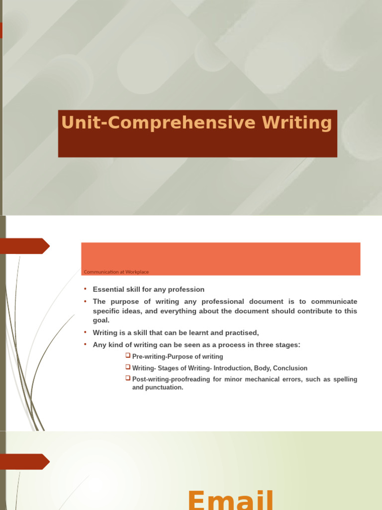 On Comprehensive Writing and Listening Skills | PDF | Communication ...