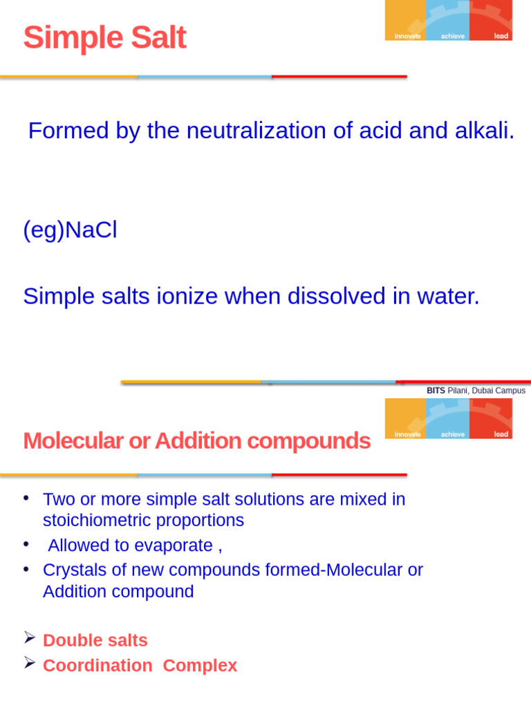 Coordination Chemistry - VBT | PDF | Ligand | Coordination Complex