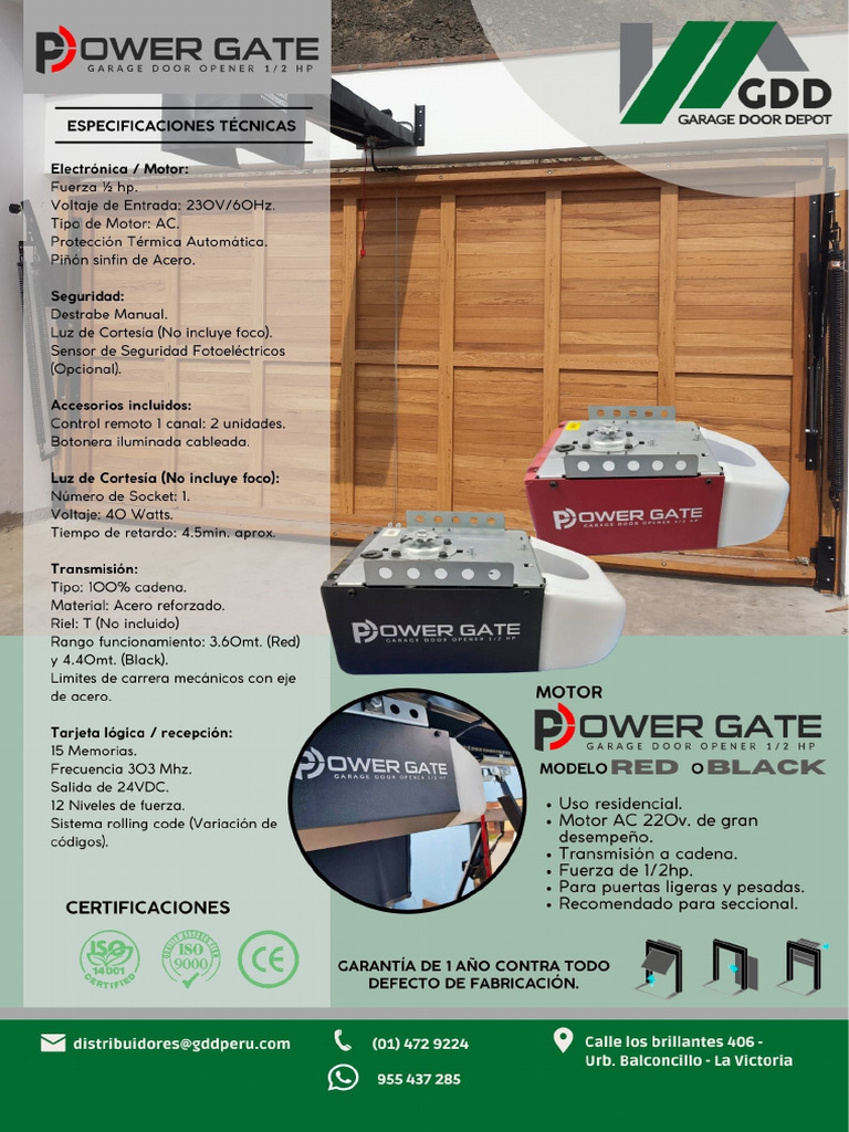 Ficha Motor PowerGate | PDF