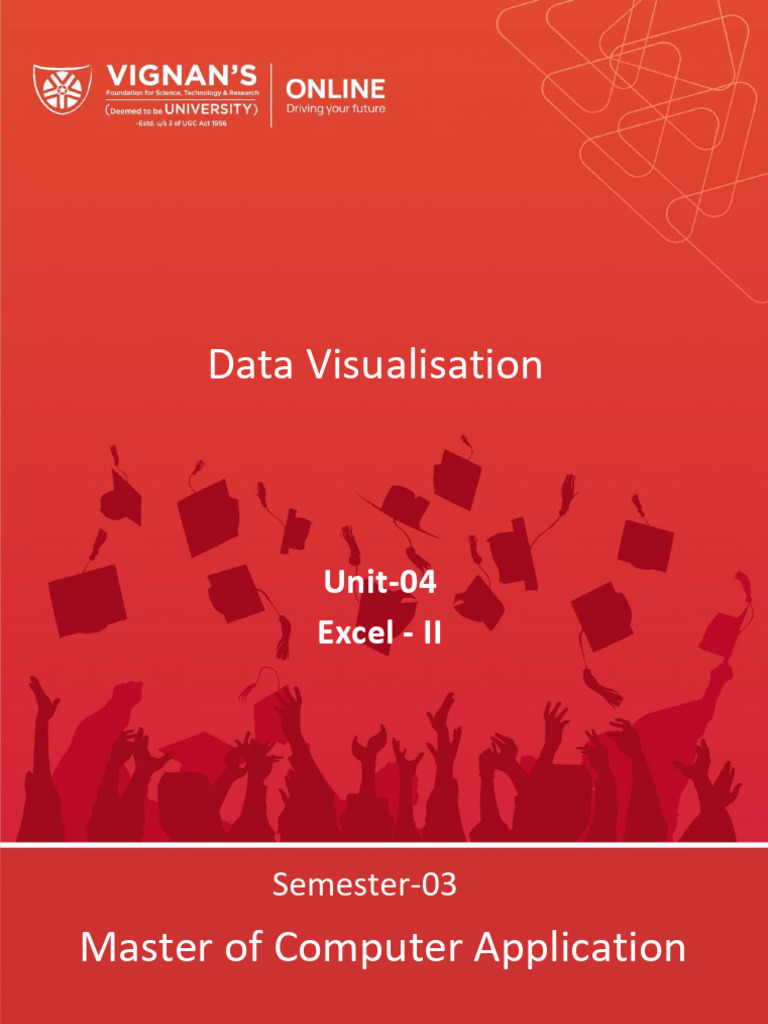 MCA_S3_Data Visualisation_U4 | PDF | Microsoft Excel | Spreadsheet