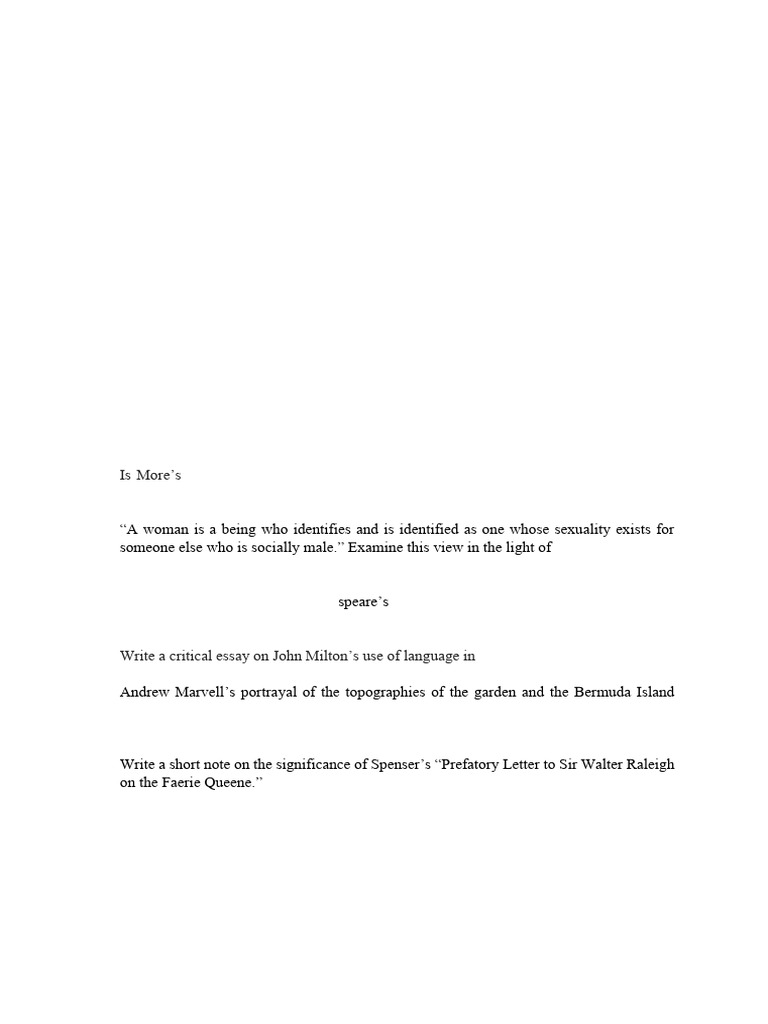 ENG II - Early Modern World | PDF