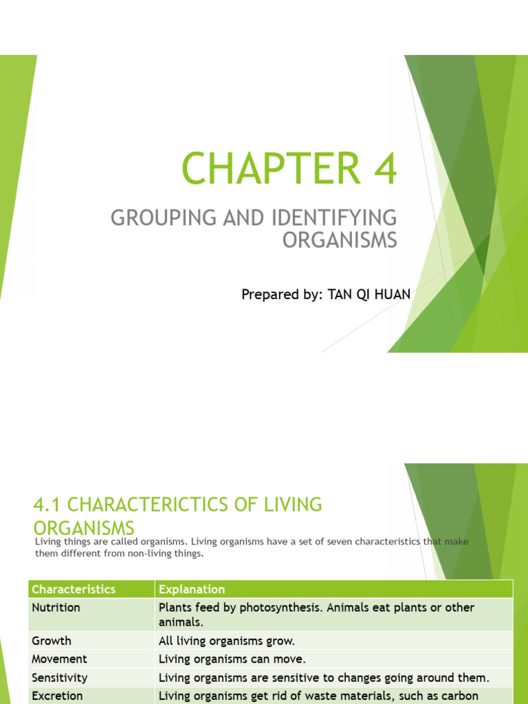 Chapter 4 Grouping and Identifying Organisms | PDF | Virus | Cell (Biology)
