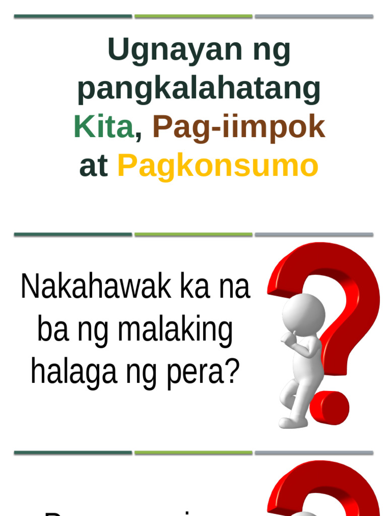 Pag-Iimpok, Kita at Pagkonsumo | PDF