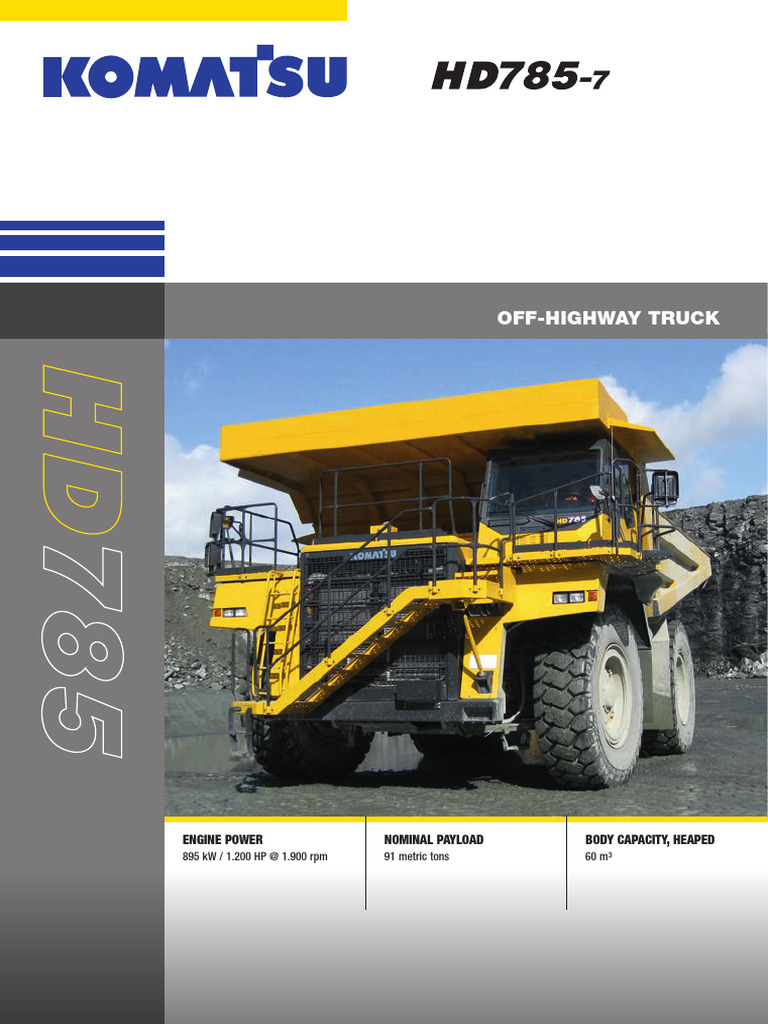 HD785-7 Eenss20341 1812 | PDF | Automatic Transmission | Horsepower