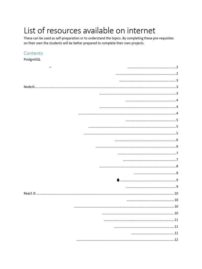 Self Learning Resources | PDF | Computer Libraries | Computing