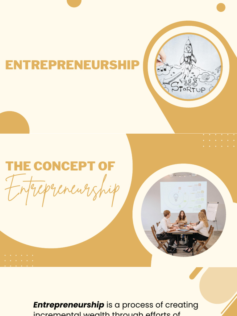 Lesson 1 The Concept of Entrepreneurship | PDF