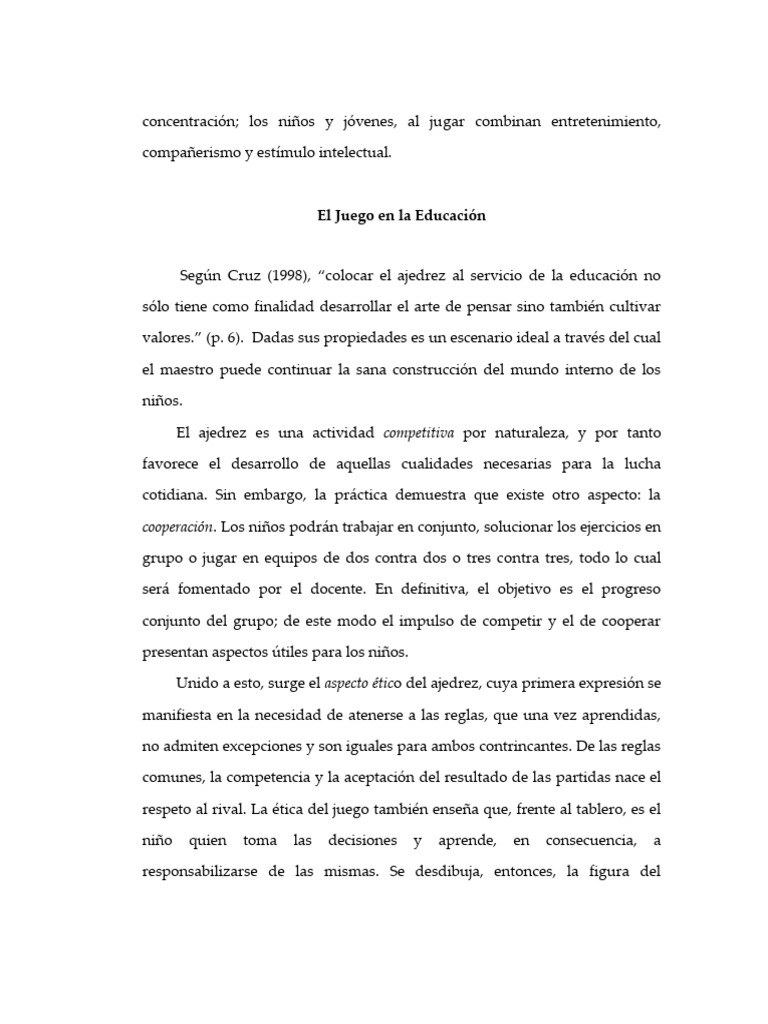 El ajedrez y el aprendizaje en preescolar_Part11 | PDF El ajedrez y el aprendizaje en preescolar_Part11 | PDF