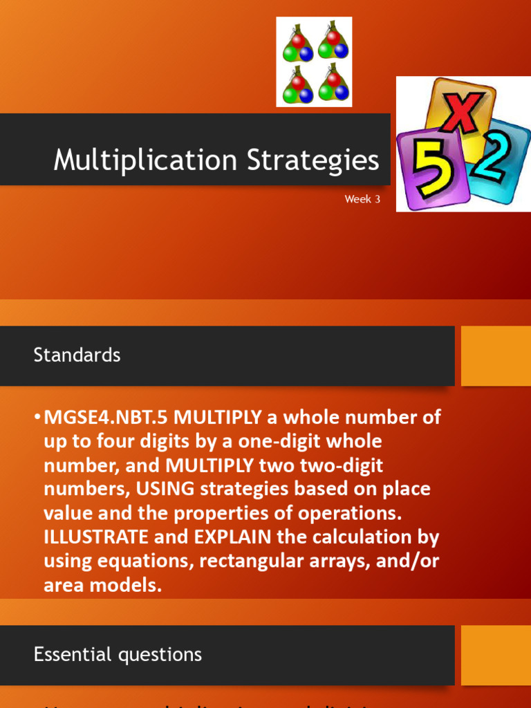 Unit 2 Week 6 Ppt Multiplication Strategies | PDF | Multiplication ...
