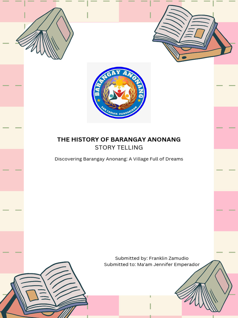The History of Barangay Anonang Story Telling - 20241204 - 131751 ...