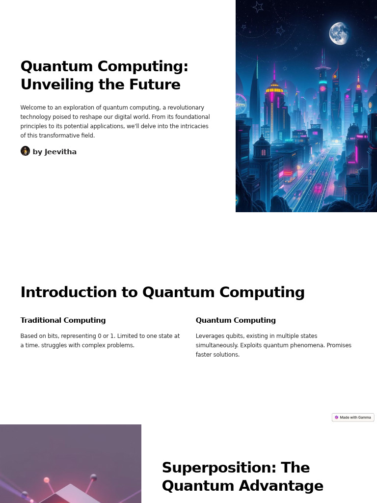 Quantum Computing Unveiling The Future | PDF | Quantum Computing | Applied And Interdisciplinary ...