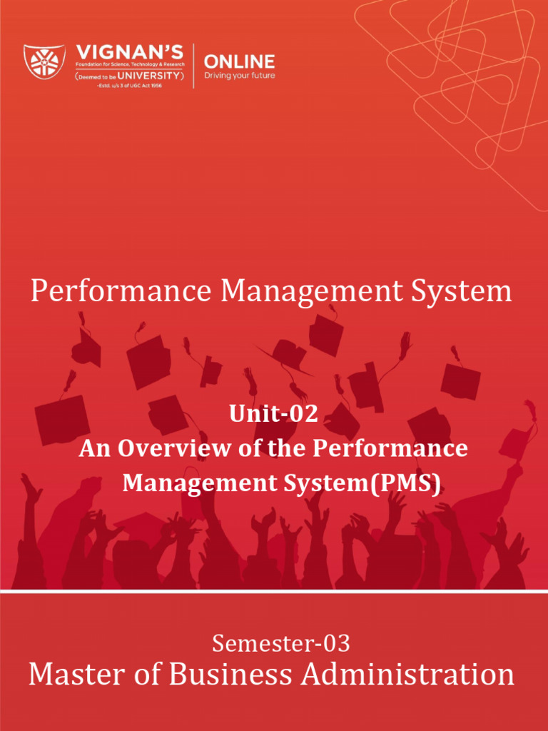 MBA_S3_Performance Management System_U2 | PDF | Performance Appraisal | Goal