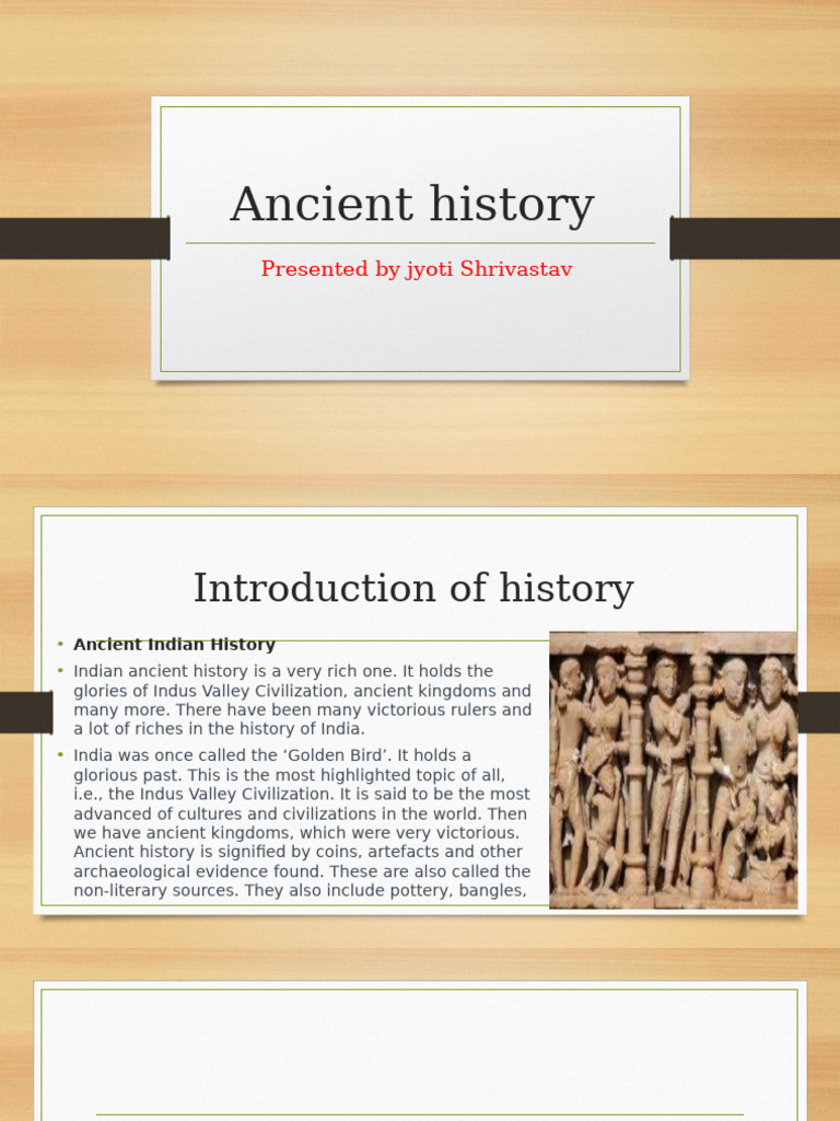 Ancient History | PDF | Paleolithic | Stone Age
