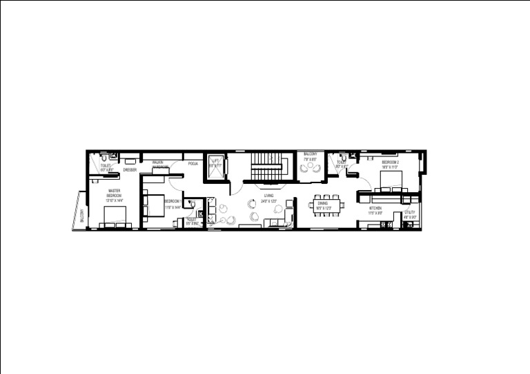 Chaitanya R2-Floor Plan - First Floor-Model | PDF