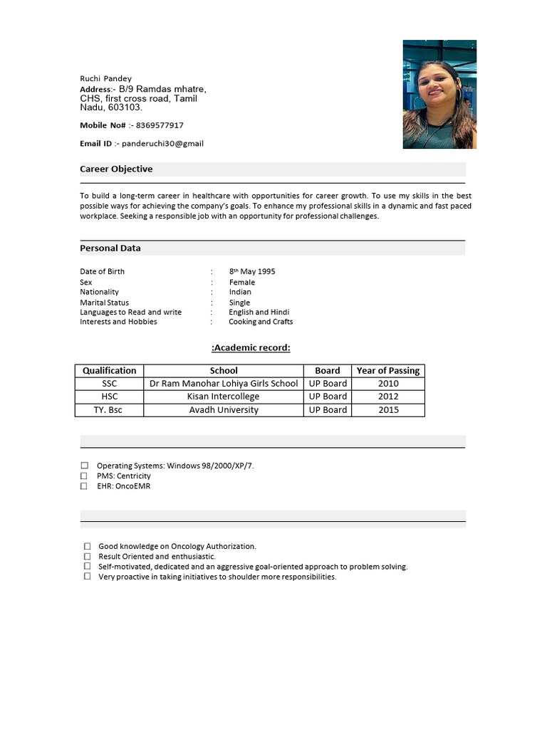 Ruchi Pandey Updated Resume-1 | PDF