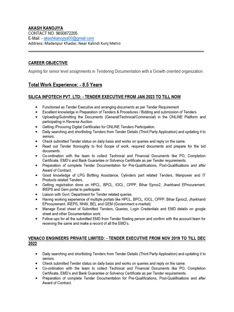 Naukri AkashKanojiya (7y 0m) | PDF | Business