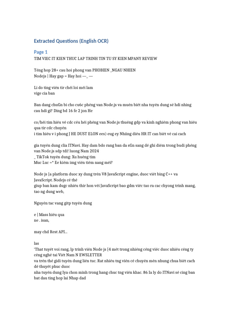 Extracted Questions English | PDF | Java Script | Computer Programming