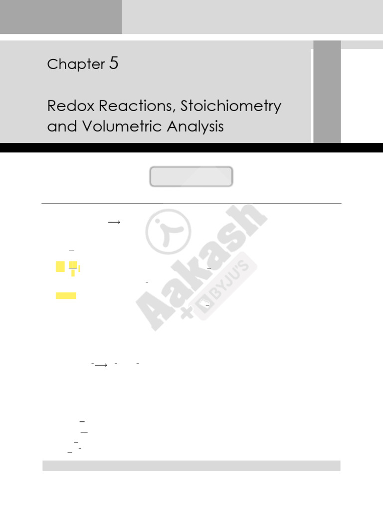 JEE 2024 Redox & Stoichiometry Quiz | PDF | Titration | Chemistry