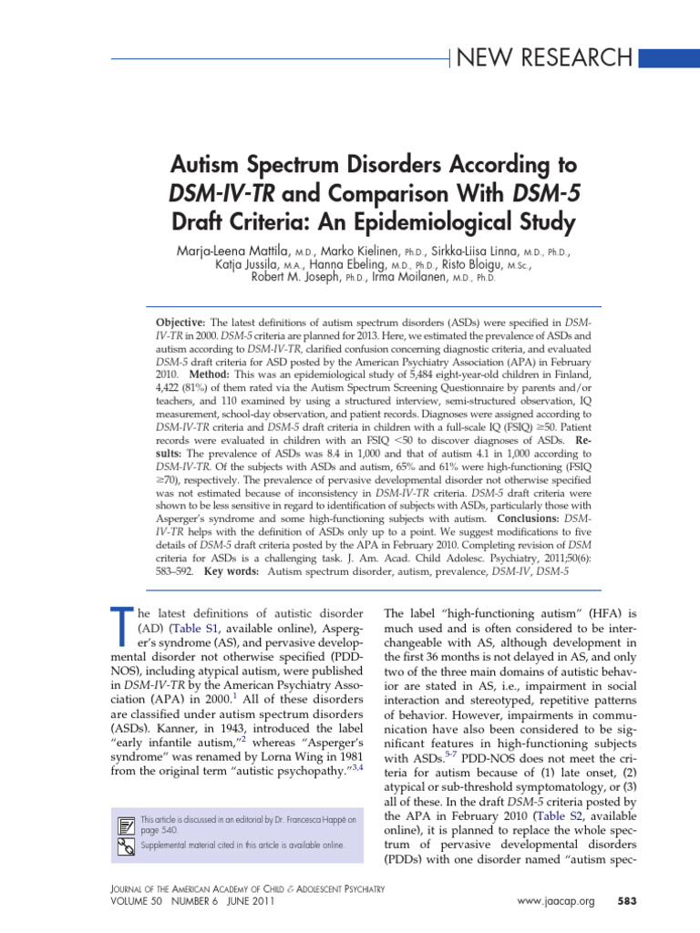 Autism_Spectrum_Disorders_According_to_D | PDF | Autism Spectrum ...