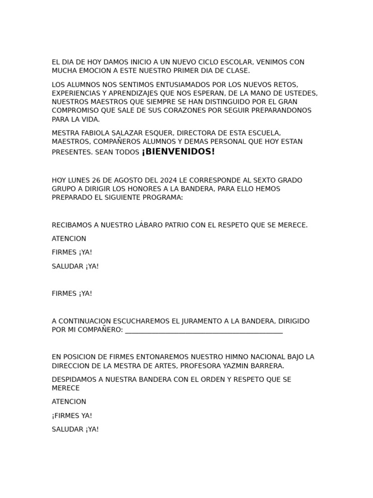 Programa Homenaje | PDF