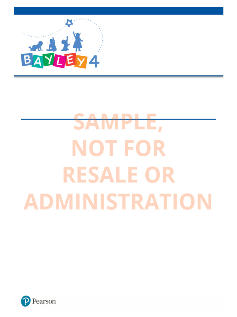Bayley4 SEAB Sample Report | PDF | Psychology | Human Development