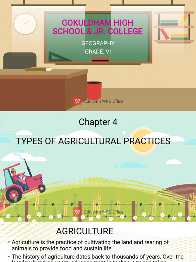Types of Agricultural Practices Explained | PDF | Agriculture | Soil