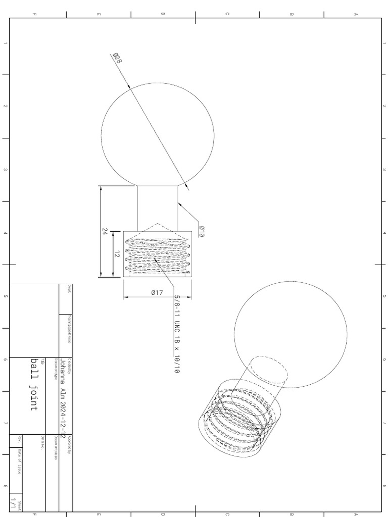 Ball Joint Drawing | PDF