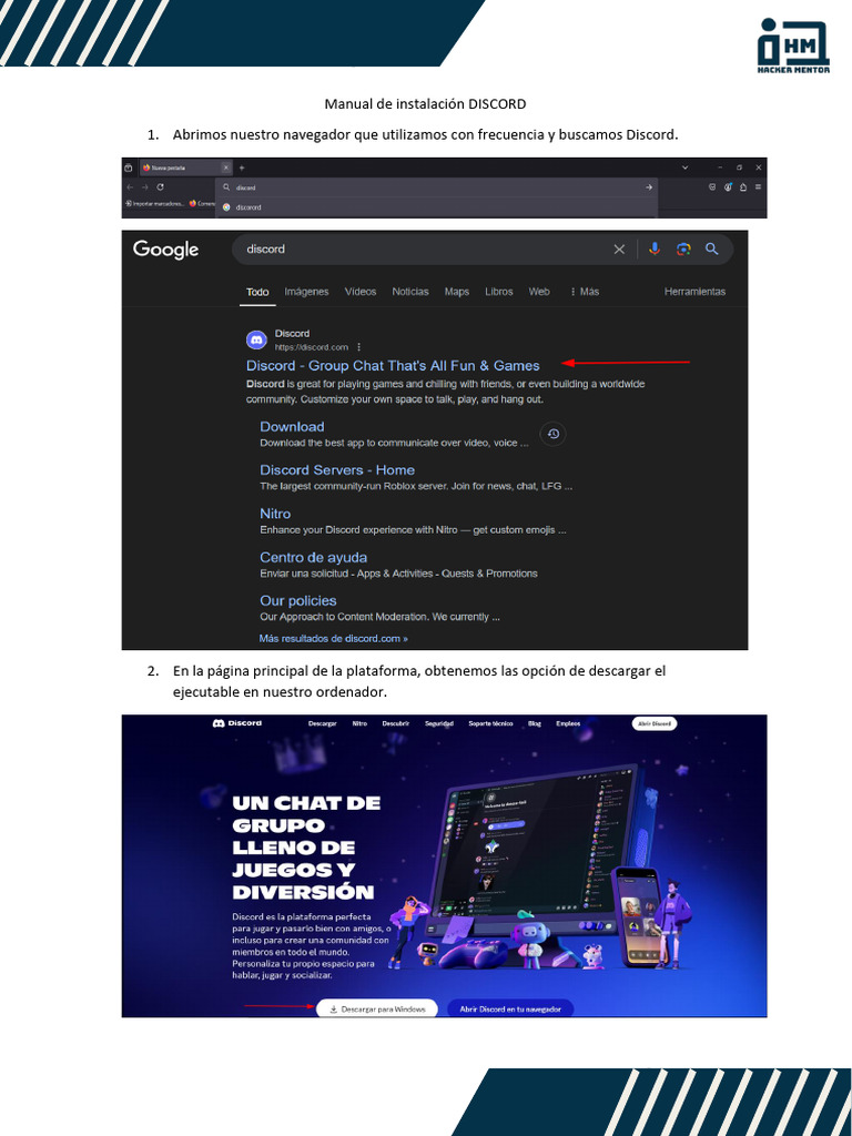 Manual de Instalación Discord | PDF