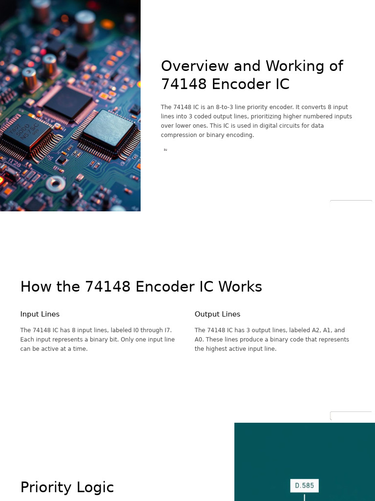 Overview-and-Working-of-74148-Encoder-IC | PDF