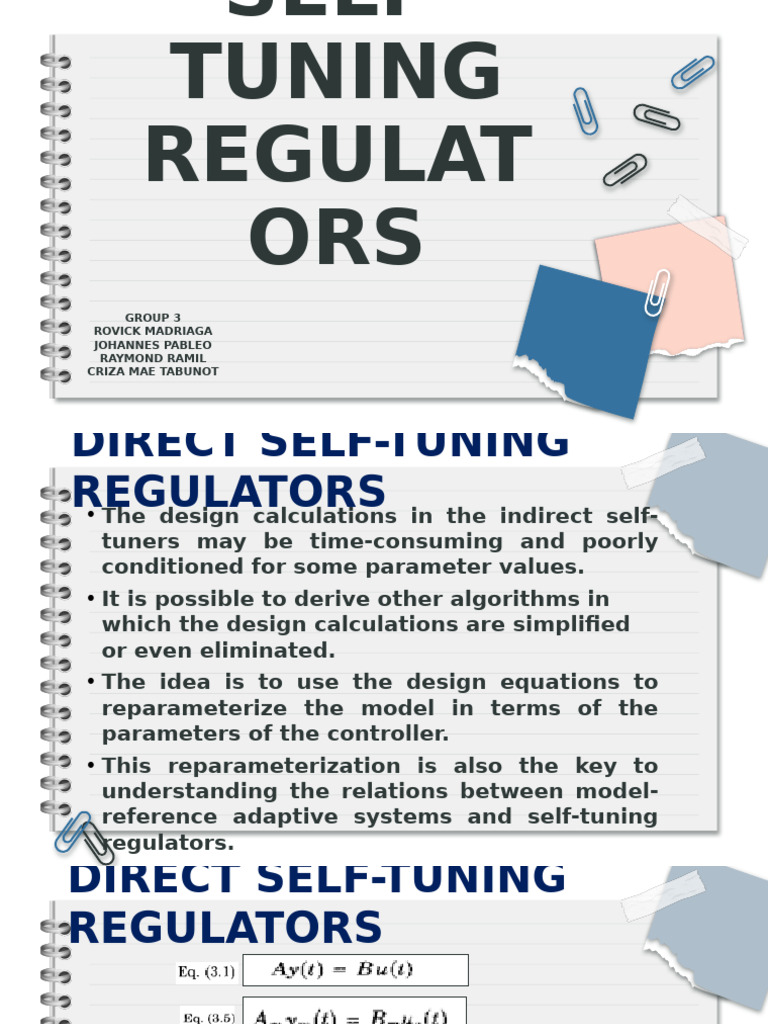 Direct Self Tuning Regulators | PDF | Polynomial | Least Squares