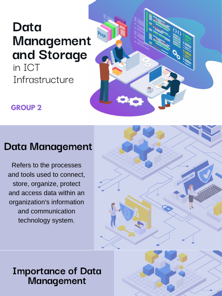 Data Management and Storage in ICT Infrastructure 1 | PDF | Computer Data Storage | Databases