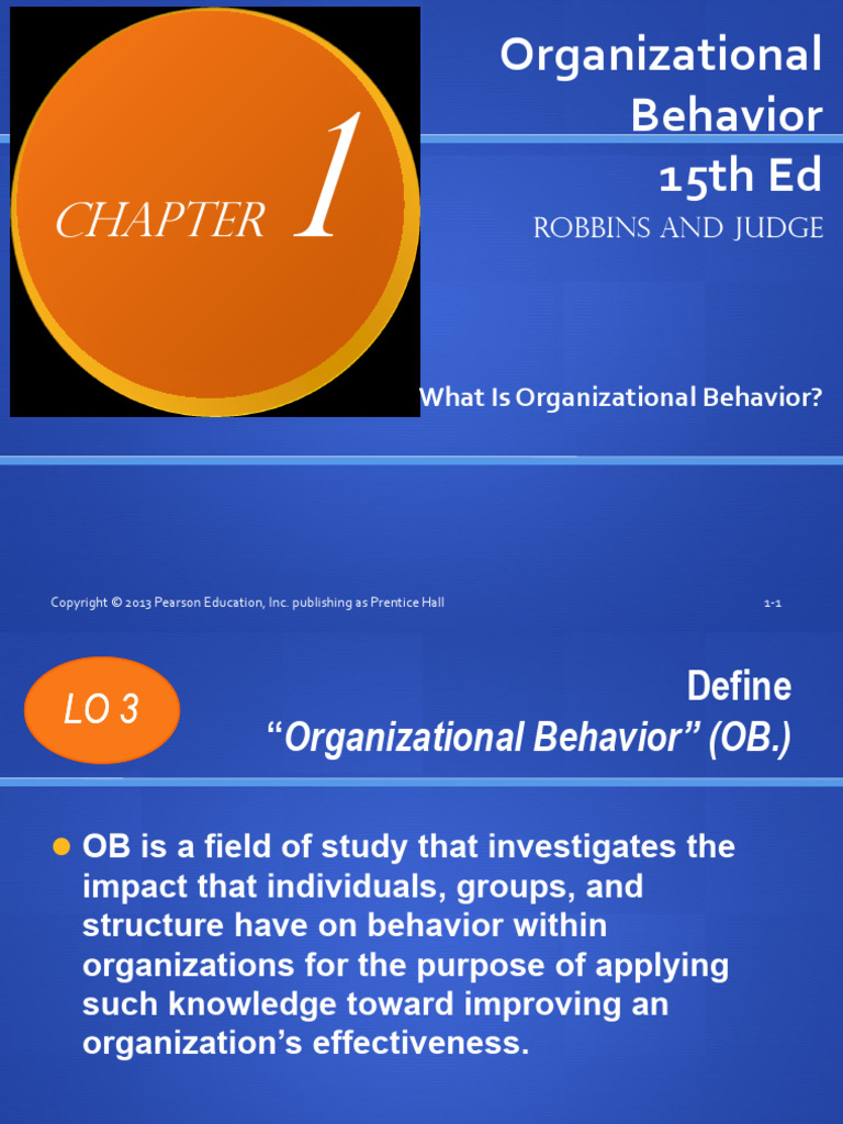 ob ch1 | PDF | Behavioural Sciences | Attitude (Psychology)
