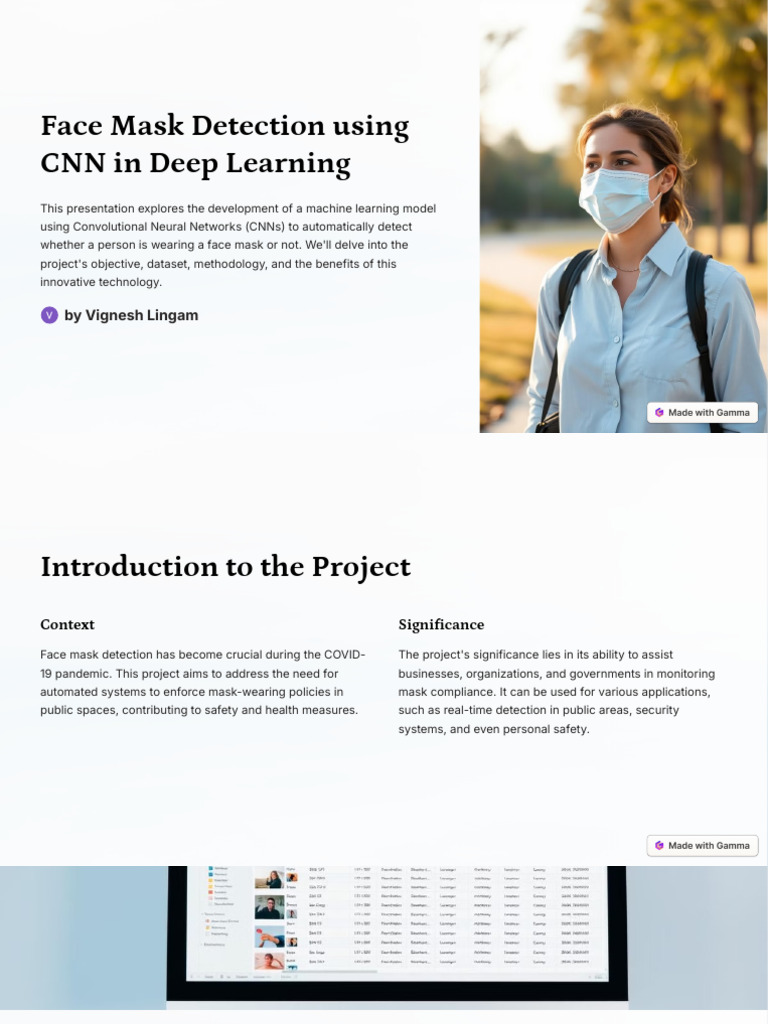 Face Mask Detection Using Cnn In Deep Learning Pdf Machine Learning Artificial Neural Network