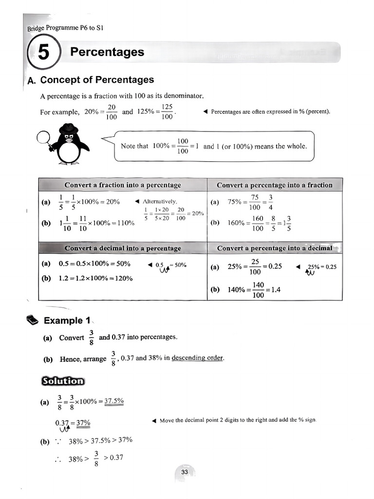 percentages exercise | PDF