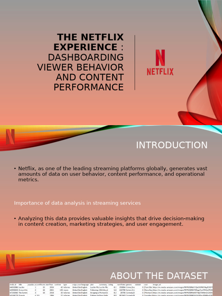 The Netflix Experience - Final | PDF | Data Analysis | Data