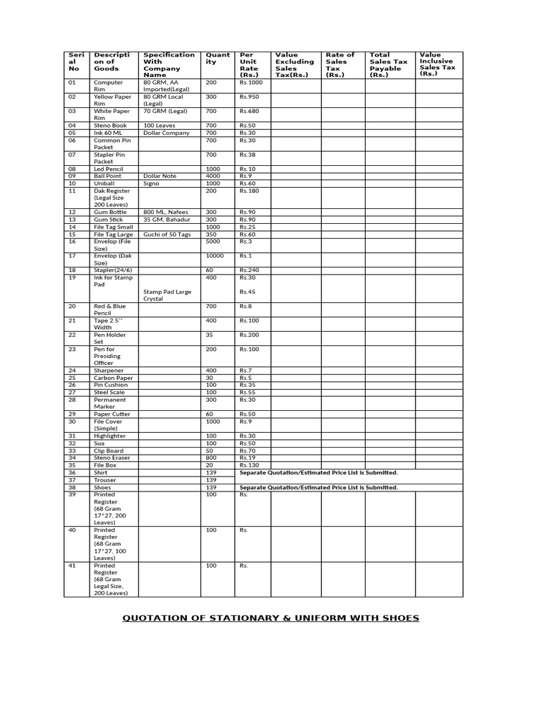 Rates Verification Letter | PDF | Writing Implements | Stationery