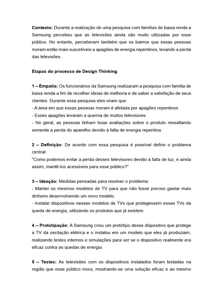 Samsung - Design Thinking | PDF