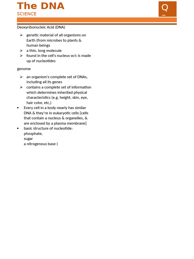 Understanding DNA Basics | PDF