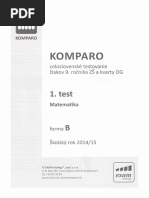 Exam-Komparo-9-Mat-B 2024 | PDF
