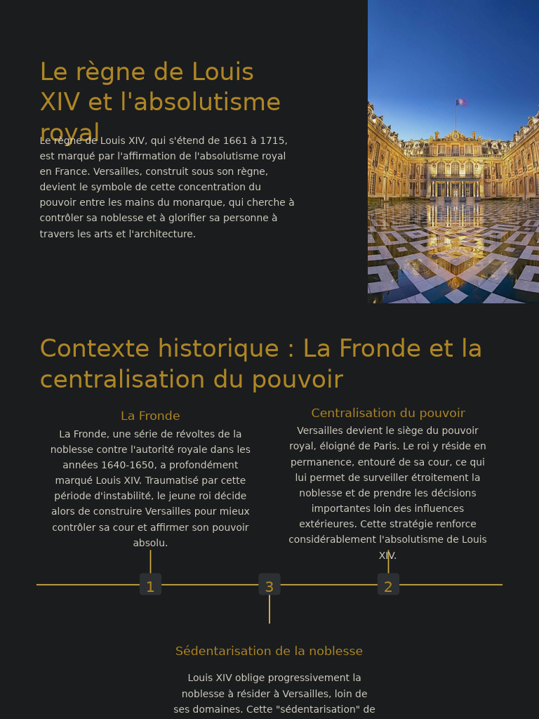 Louis XIV : Versailles et l'absolutisme | PDF | Château de Versailles