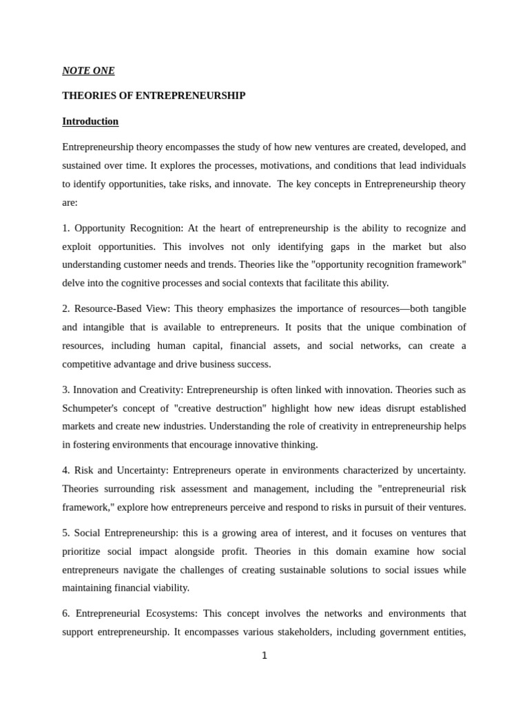 Ent 211 - Additional Materials - 1 | PDF | Entrepreneurship | Innovation