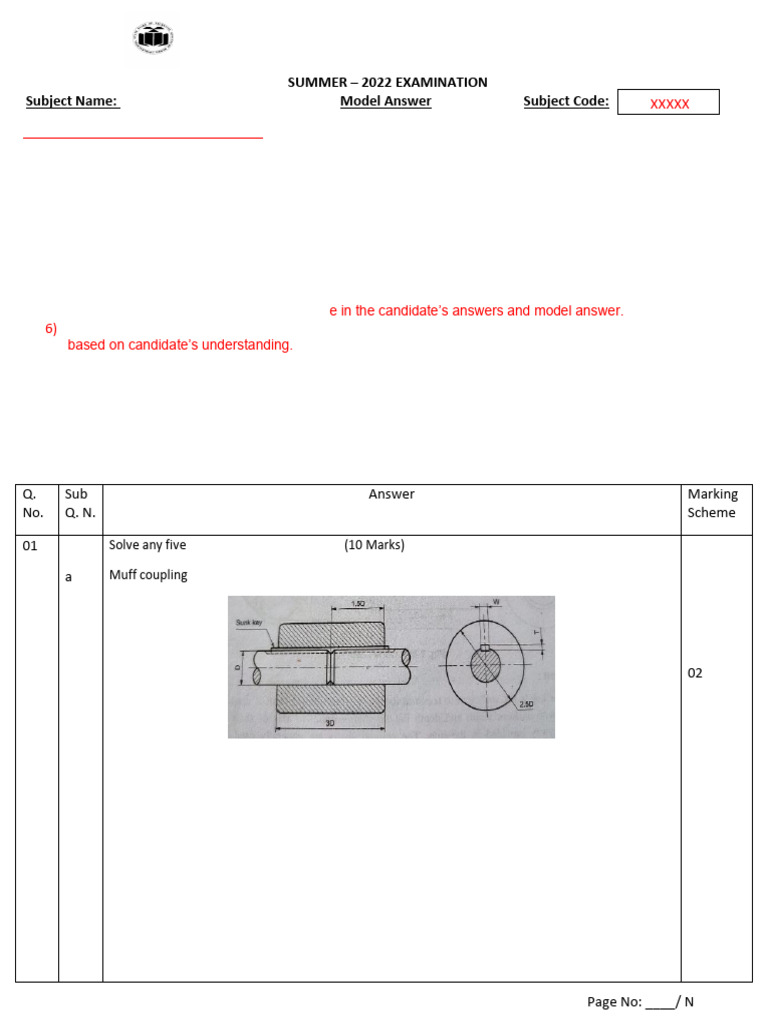 2022 Summer Model Answer Paper (Msbte Study Resources) | PDF