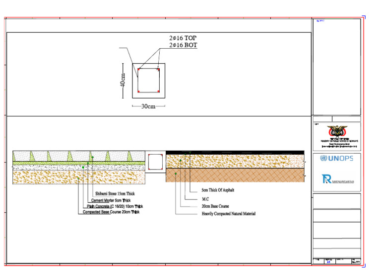 Road Structures - STONE PAVING - EDGE CROSS-SECTION | PDF